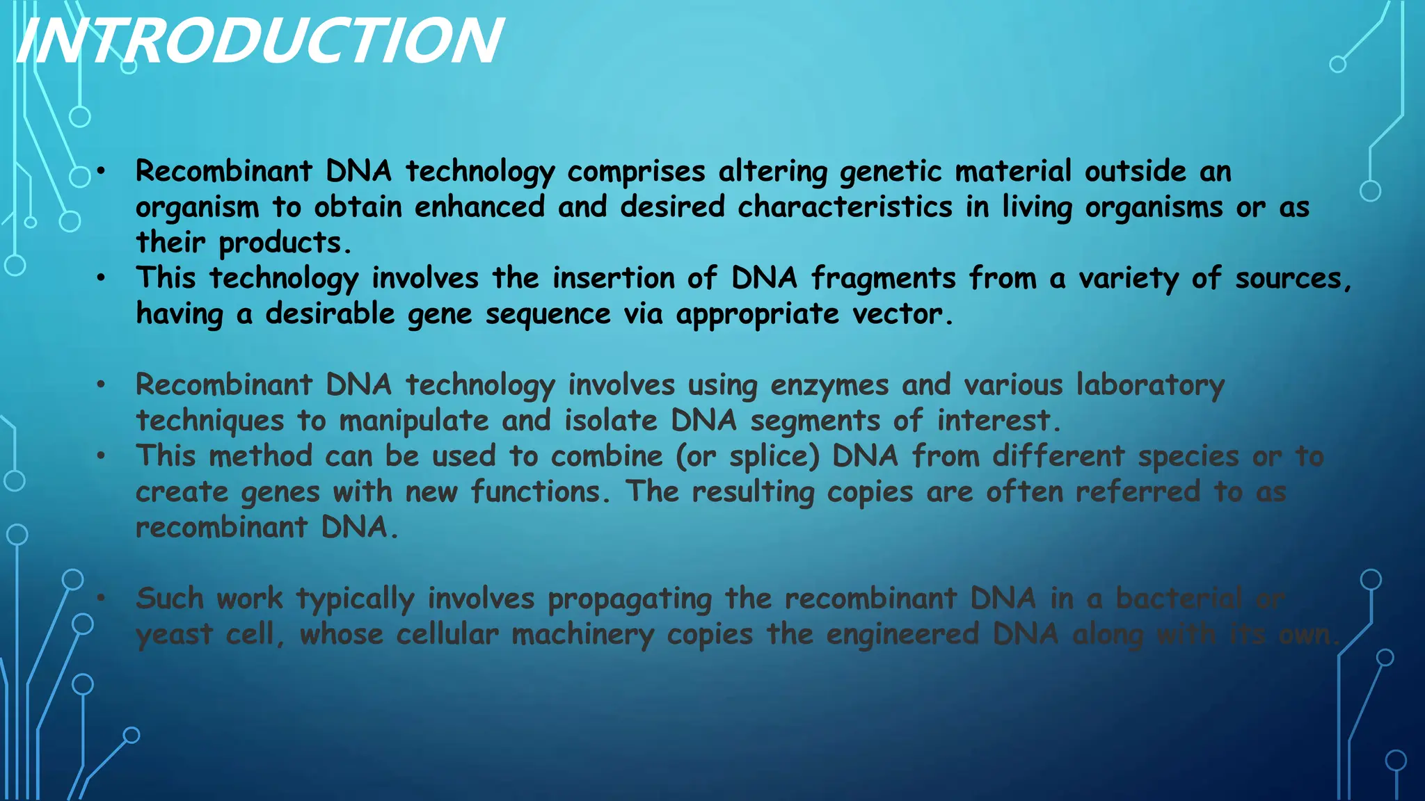 Principles of rDna technology | PPSX