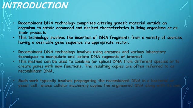 Principles of rDna technology | PPSX