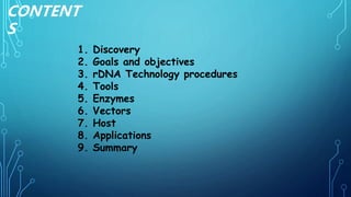 Principles of rDna technology | PPSX
