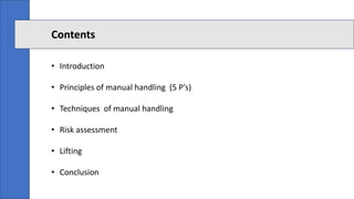 handling assessment and techniques | PPTX