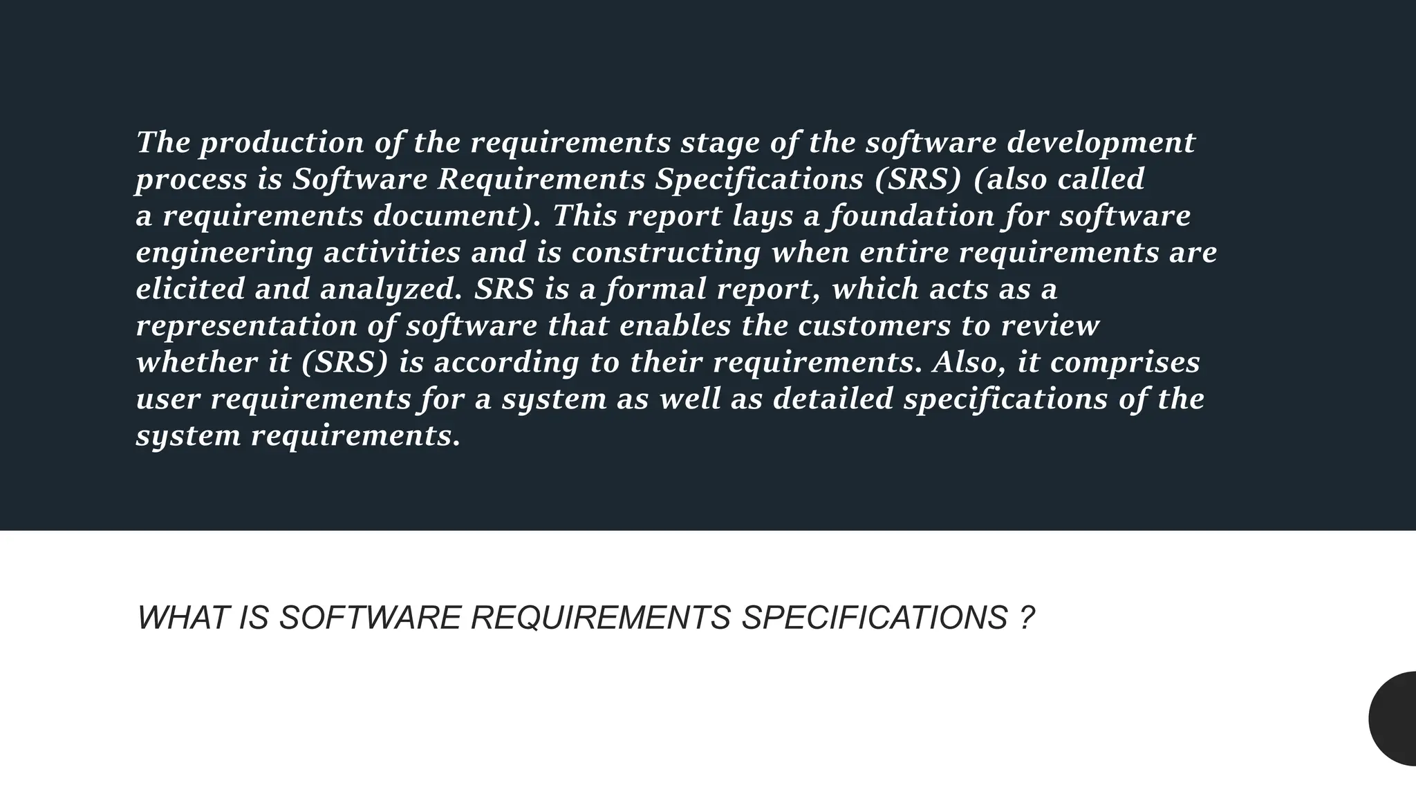 SOFTWARE REQUIRE SPECIFICATIONS IN SOFTWARE ENGINEERING.pptx