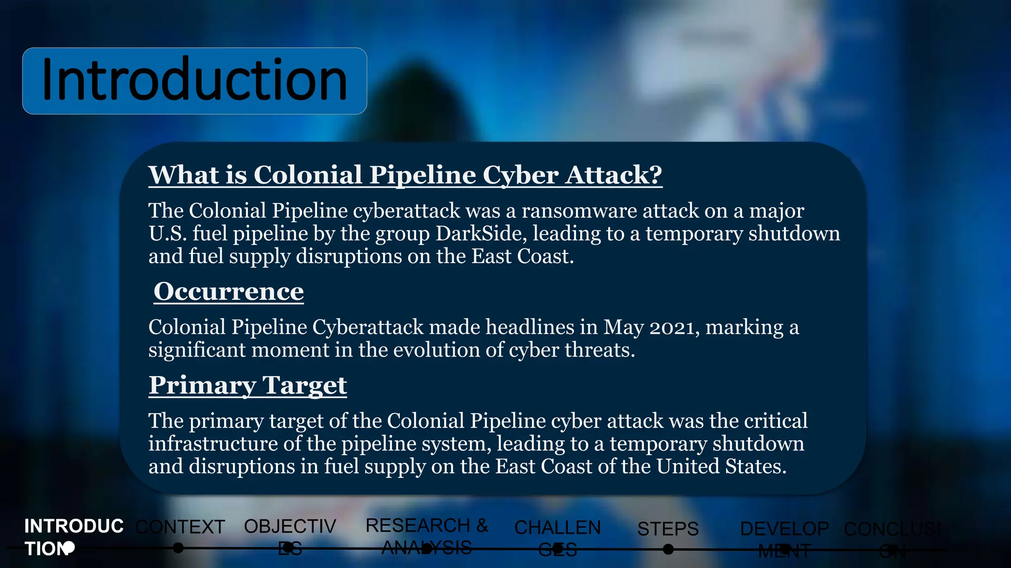 Colonial Pipeline Cyberattack | PPTX