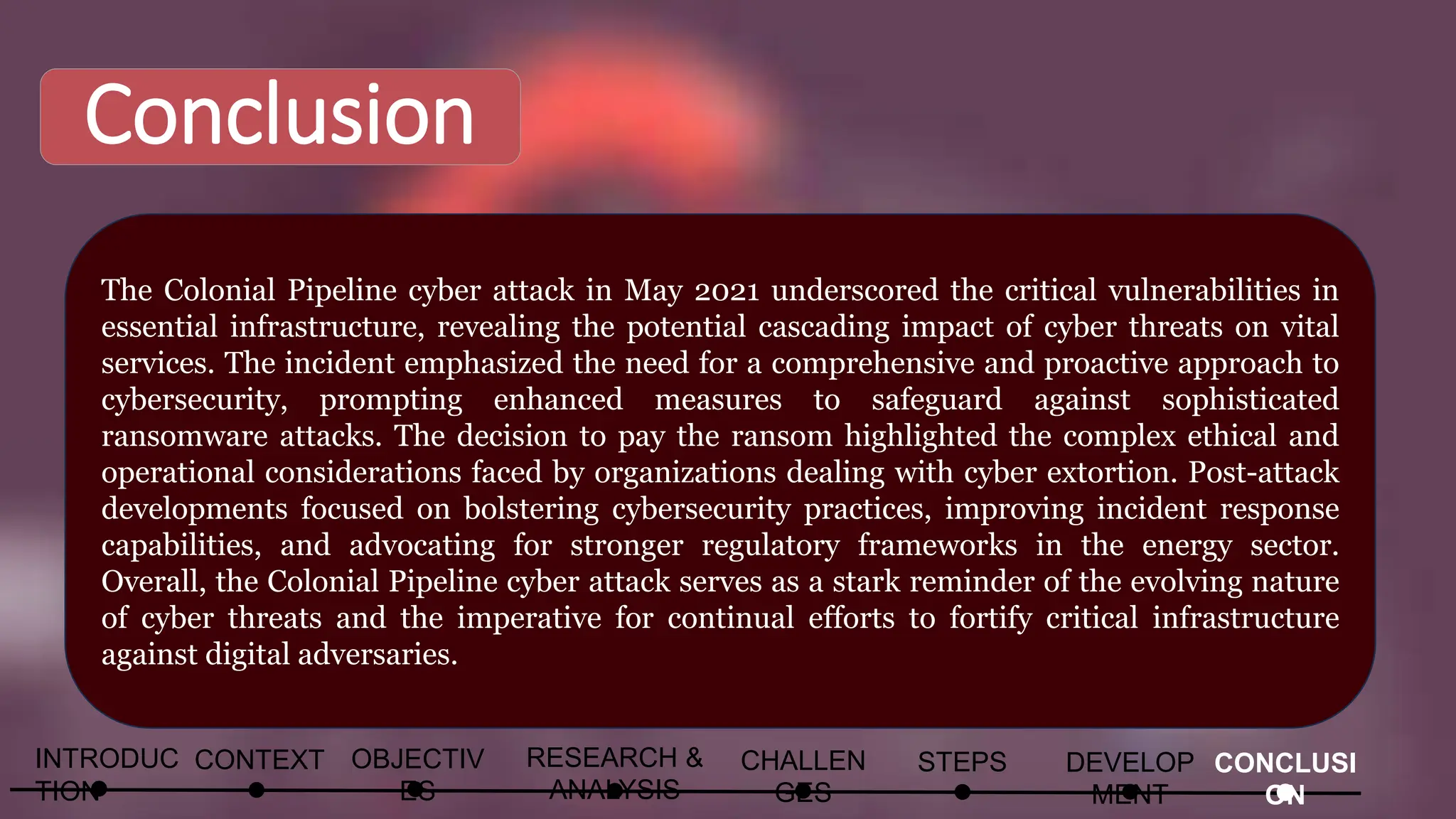 Colonial Pipeline Cyberattack | PPTX