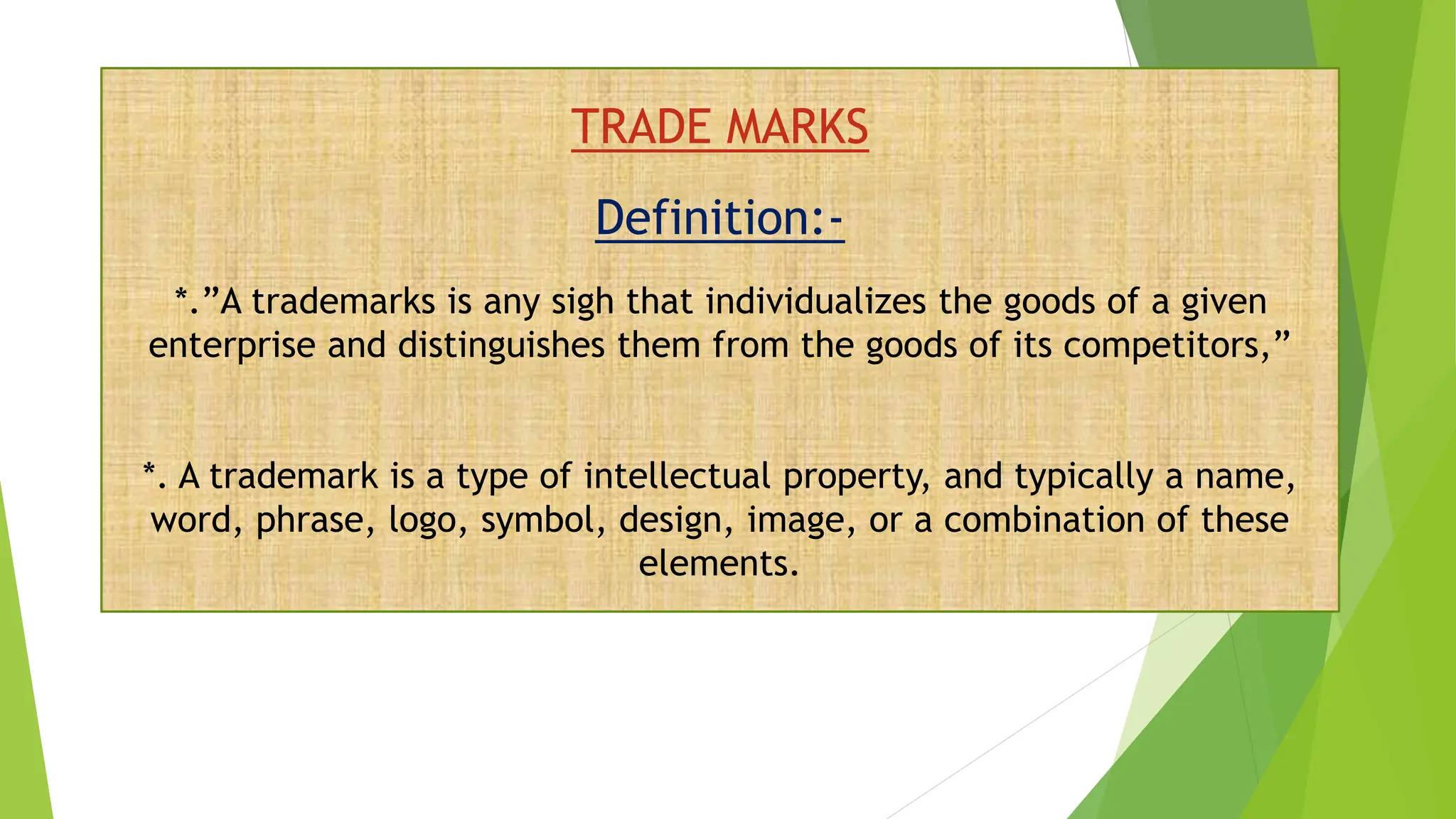 TRADE MARKS | PPTX