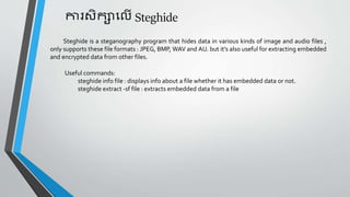 Steganography ជាភាសាខ្មែរ | PPT