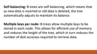 B TREE ( a to z concept ) in data structure or DBMS | PPT