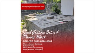 Paving Block 10x20 Pengiriman ke Bululawang | PDF