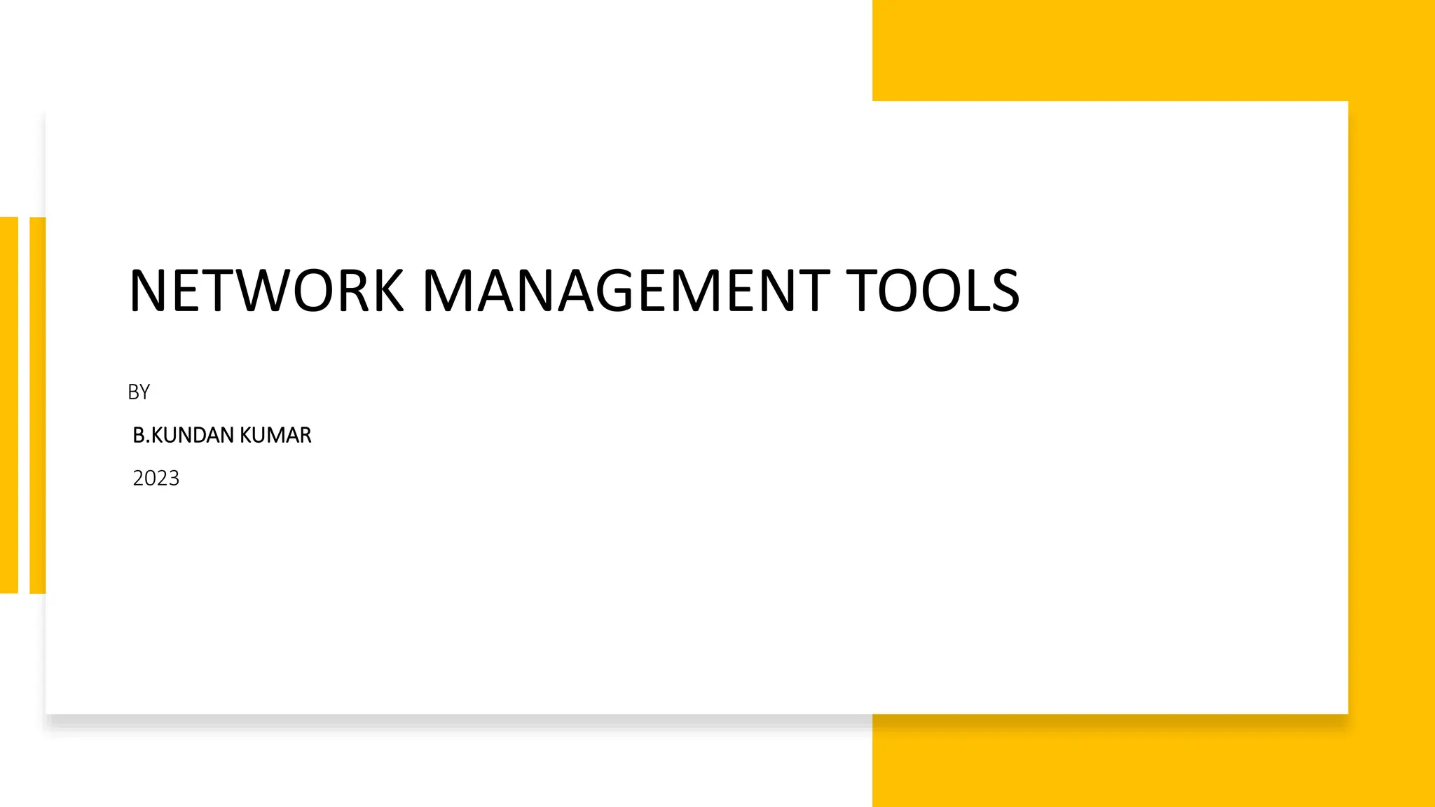 Network Monitoring Tools Ppt