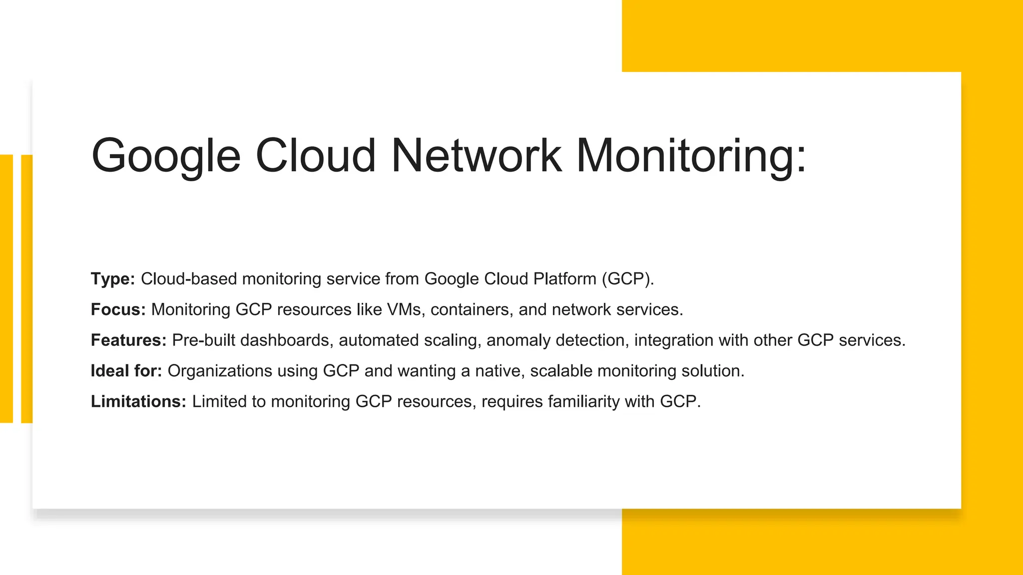 Network monitoring tools | PPTX