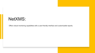 Network monitoring tools | PPTX