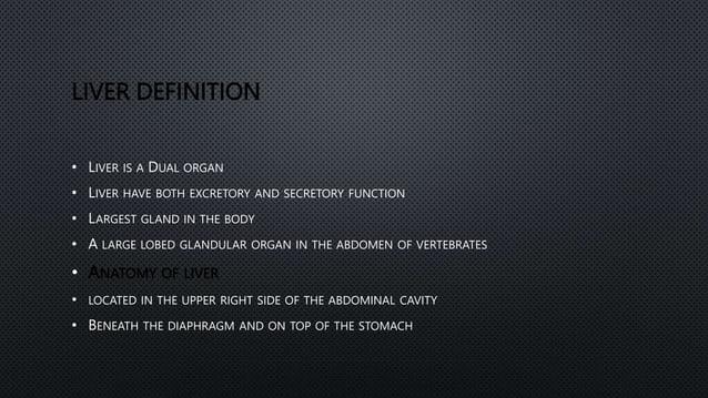 Liver SlideShare ppt | PPT
