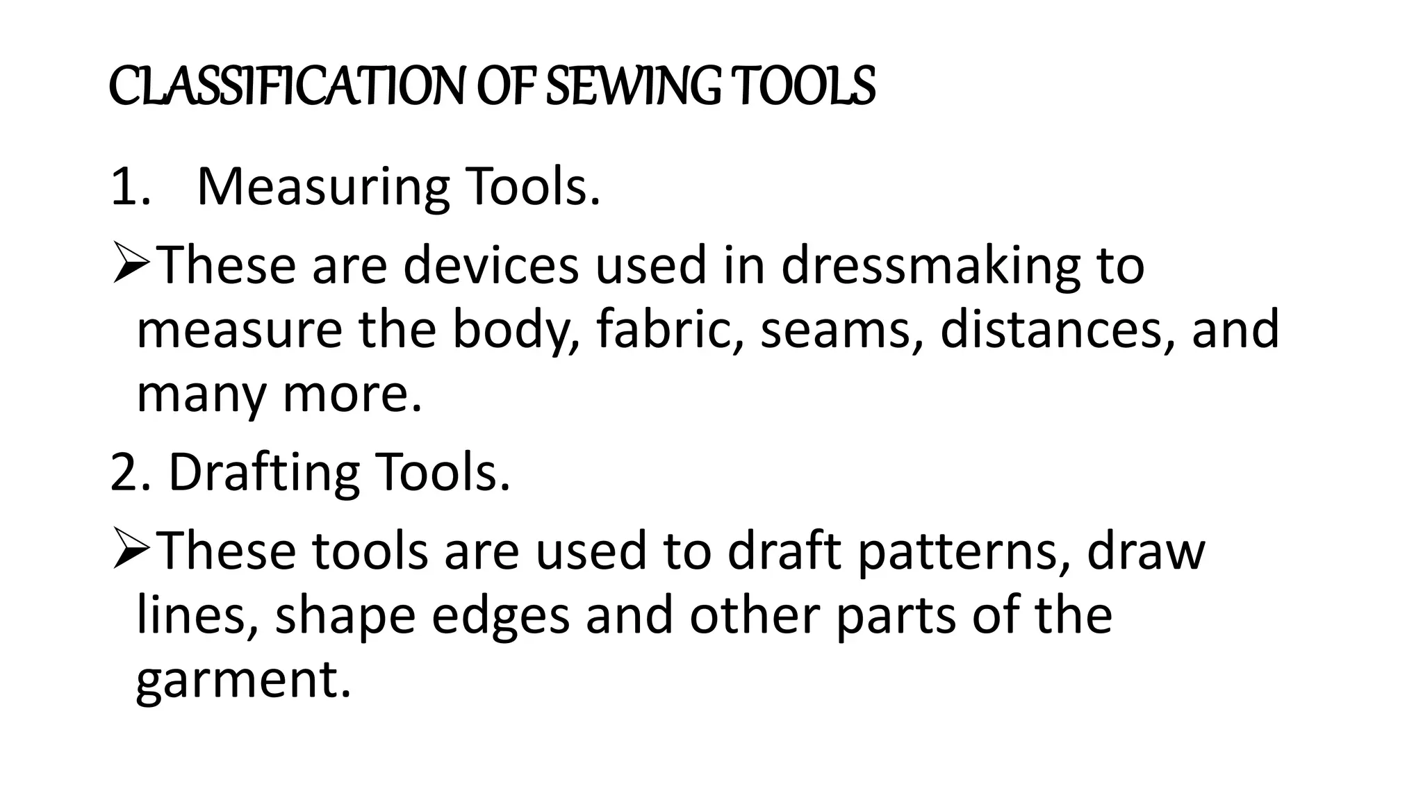 tools and equipment used in dressmaking.pptx