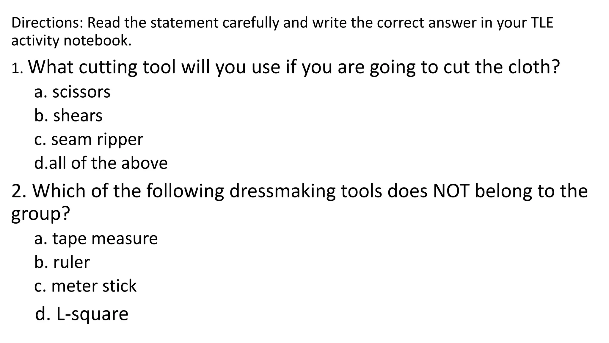 tools and equipment used in dressmaking.pptx