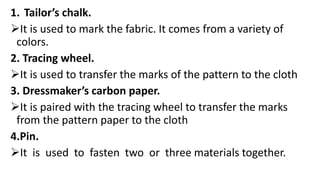 tools and equipment used in dressmaking.pptx