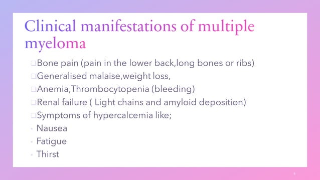 MULTIPLE MYELOMA (MM) SLIDESHARE PRESENTATION | PDF