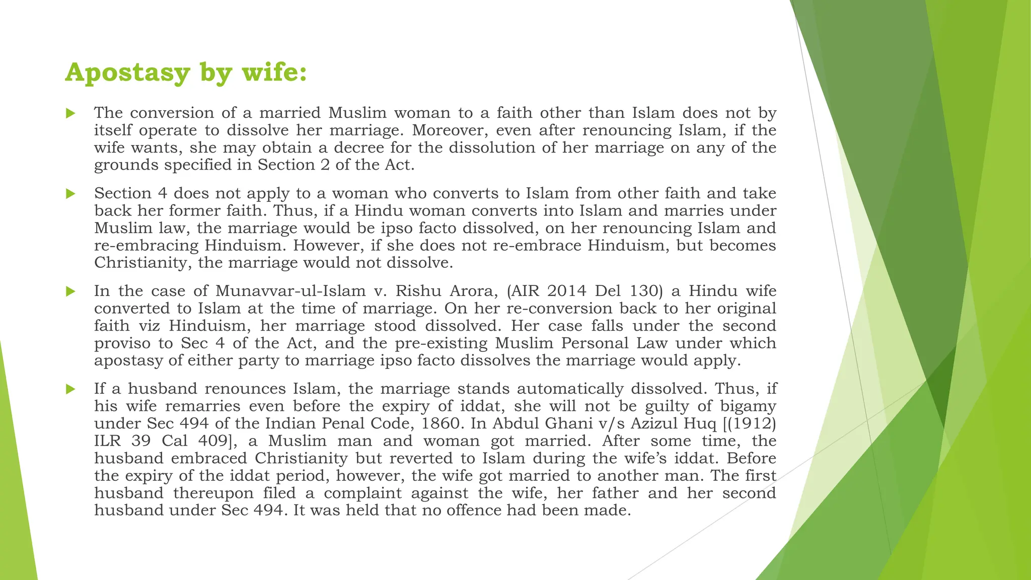 Concept of Conversion and Apostasy under Islam | PPTX