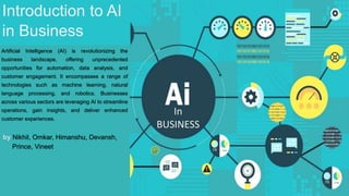Ai in business group 1 | PPTX