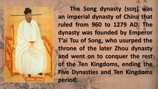 sung dynasty powerpoint presentation it is about the song dynasty | PPTX