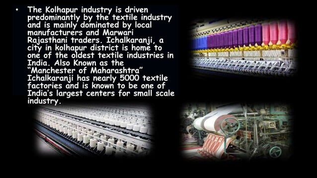 Textile Industry of kolhapur | PPT