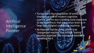 Turing revolution presentation(SCIENCE TECHNOLOGY SOCIETY) | PPTX
