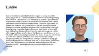 Turing revolution presentation(SCIENCE TECHNOLOGY SOCIETY) | PPTX