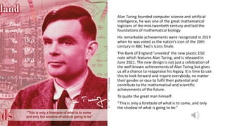 Turing revolution presentation(SCIENCE TECHNOLOGY SOCIETY) | PPTX