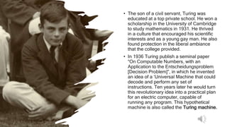 Turing revolution presentation(SCIENCE TECHNOLOGY SOCIETY) | PPTX