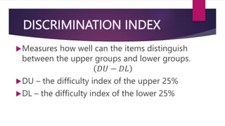 ASSESSMENT IN Table of Specification.pptx | Standardized Testing ...