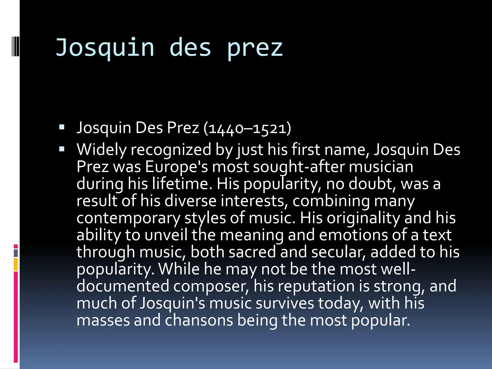 Famous composers of the renaissance period | PPTX