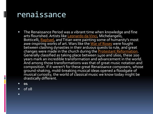 Famous composers of the renaissance period | PPTX