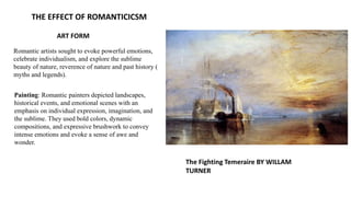 Presentation1 of art work of romanticism | PPTX | Modern Art | Fine Art