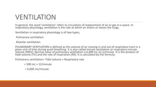 Pulmonary Function Tests and Measurement. | PPTX