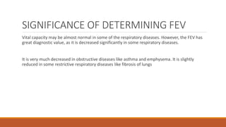Pulmonary Function Tests and Measurement. | PPTX