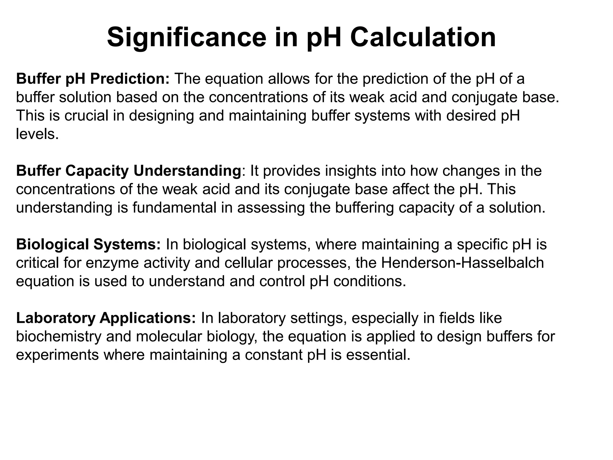 PH Buffer and Henderson Hasselbalchs equation | PPTX