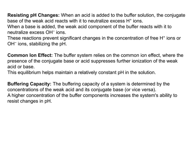 PH Buffer and Henderson Hasselbalchs equation | PPTX