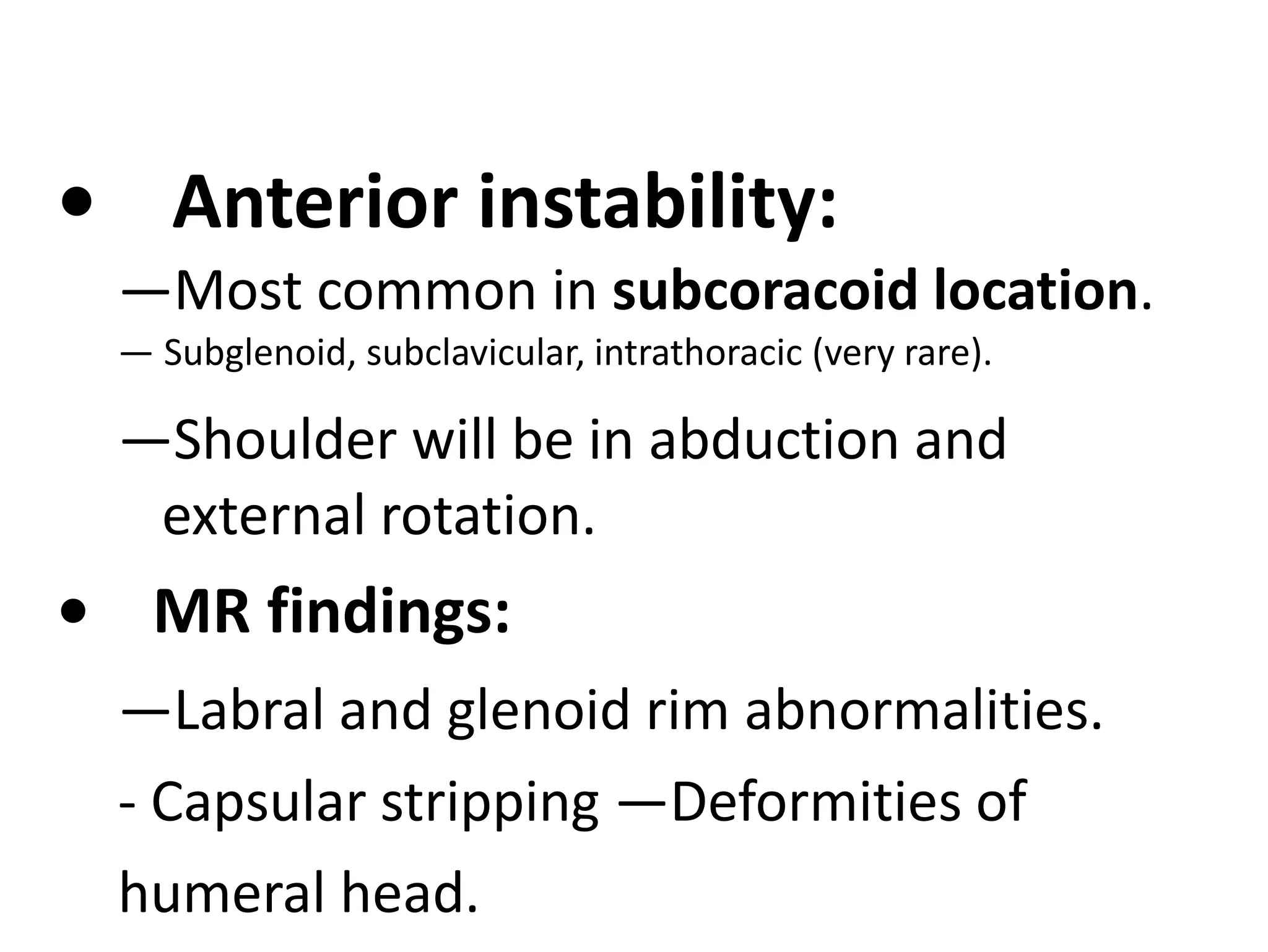 shoulder pathologies MRI: basic anatomy and MRI scans | PPTX