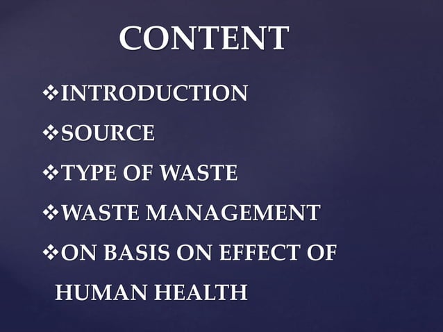type of waste management and treament, conclusion | PPT