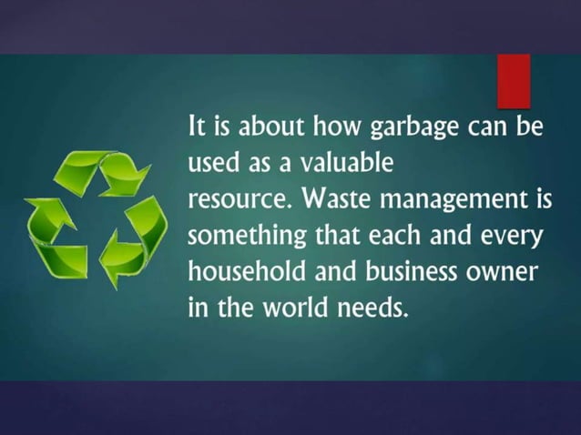 type of waste management and treament, conclusion | PPT