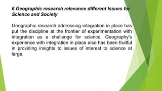 research in geography it is help full for the students of geography and ...