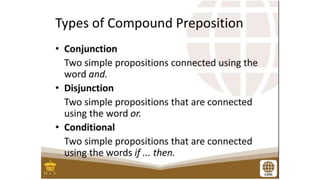 proposition and symbols - GENERAL MATHEMATICS | PPTX