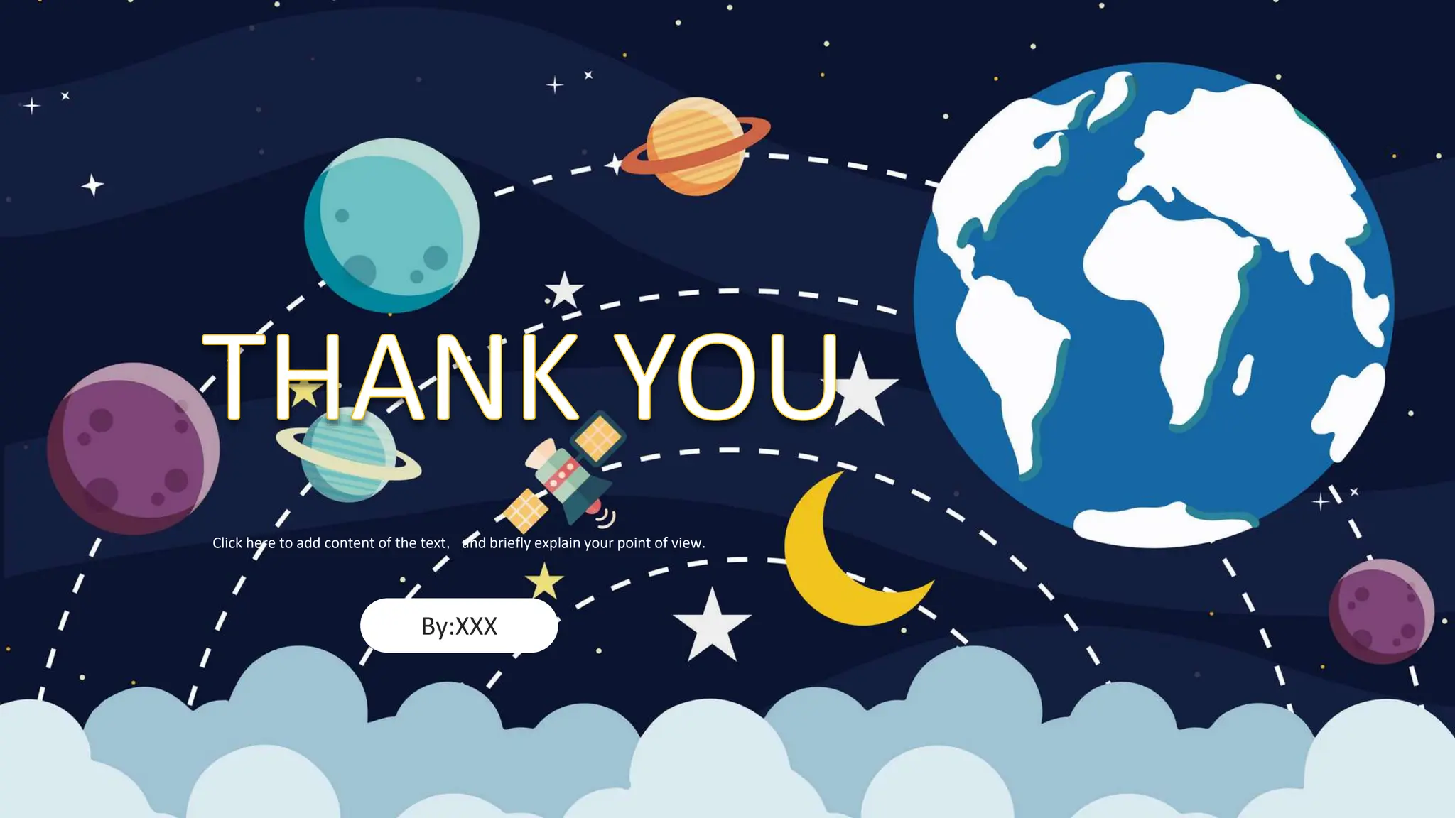 power point template constellations ctto | PPT