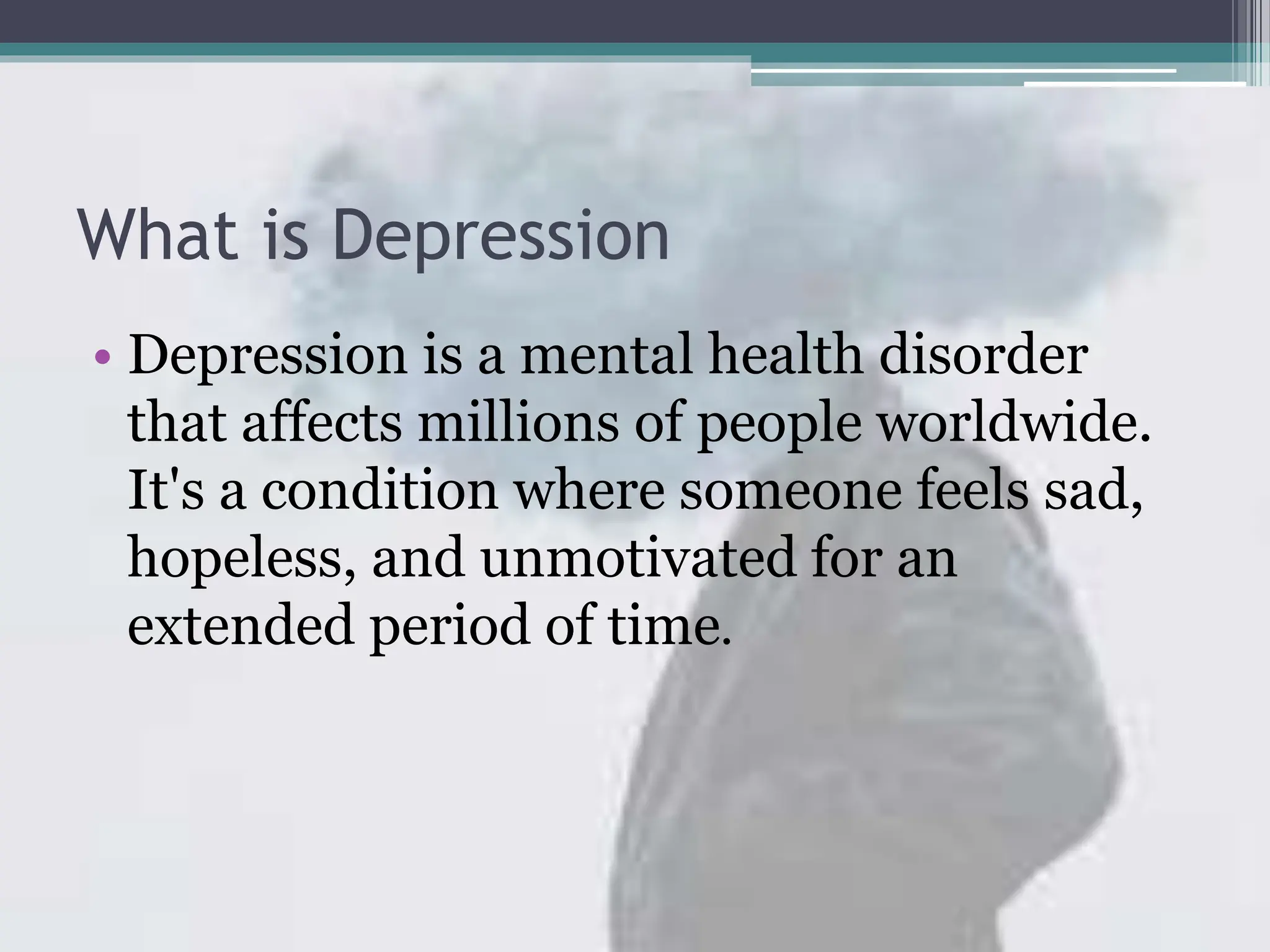 Presentation1.pptx of depression depression | PPTX