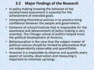 The Contribution of Charles E. Merriam, for public Policy | PPTX