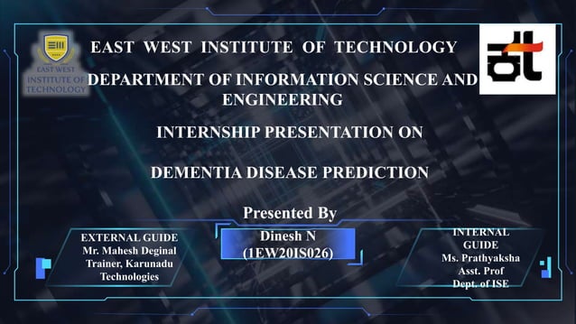 Dementia Disease Prediction using Machine Learning with Python. | PPTX