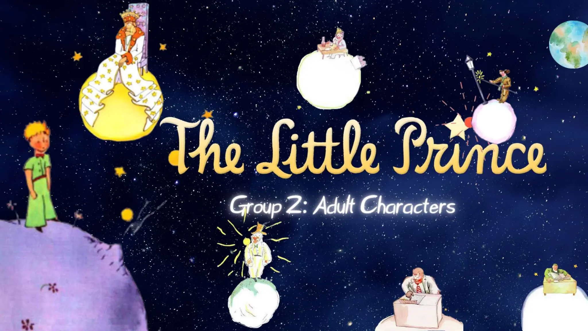 The Little Prince PowerPoint Presentation on the characters of the ...