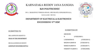 Presentation1 Pptx Department Of Electrical Electronics Engineering Pptx