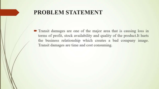 Presentation on transit damages in home centre.pptx