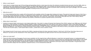 Presentation on Lorem Ipsum and how to identify Lorem Ipsum | PPT