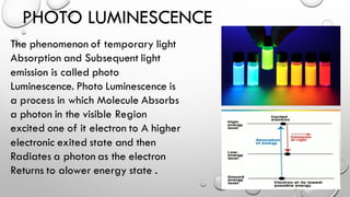 LUMINESCENCE PPT ON FULL ON DETAIL KNOWLEDGE | PDF