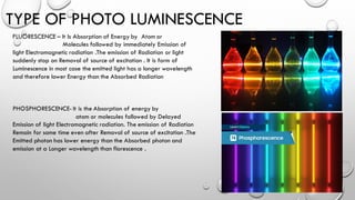 LUMINESCENCE PPT ON FULL ON DETAIL KNOWLEDGE | PDF